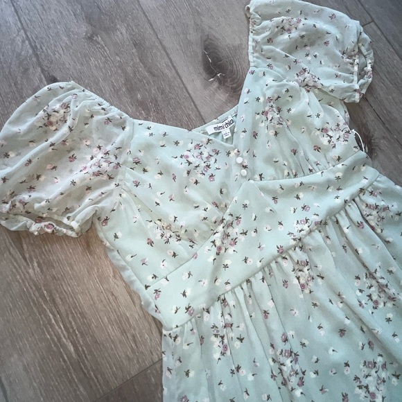 Mimi Chica | Dresses | Mimi Chica Nwt Floral Midi Dress Blue L | Poshmark
